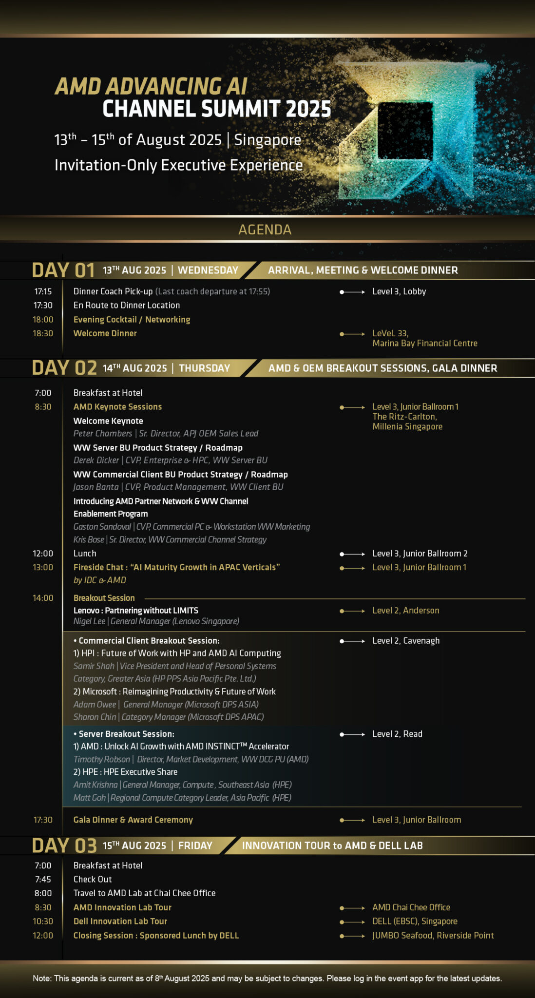 ADVANCING AI CHANNEL SUMMIT 2025 Itinerary | Bricks & Brats Activation